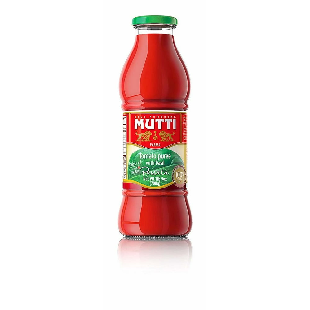(2 Pack) Mutti Tomato Puree with Basil, 25 oz - Walmart.com - Walmart.com