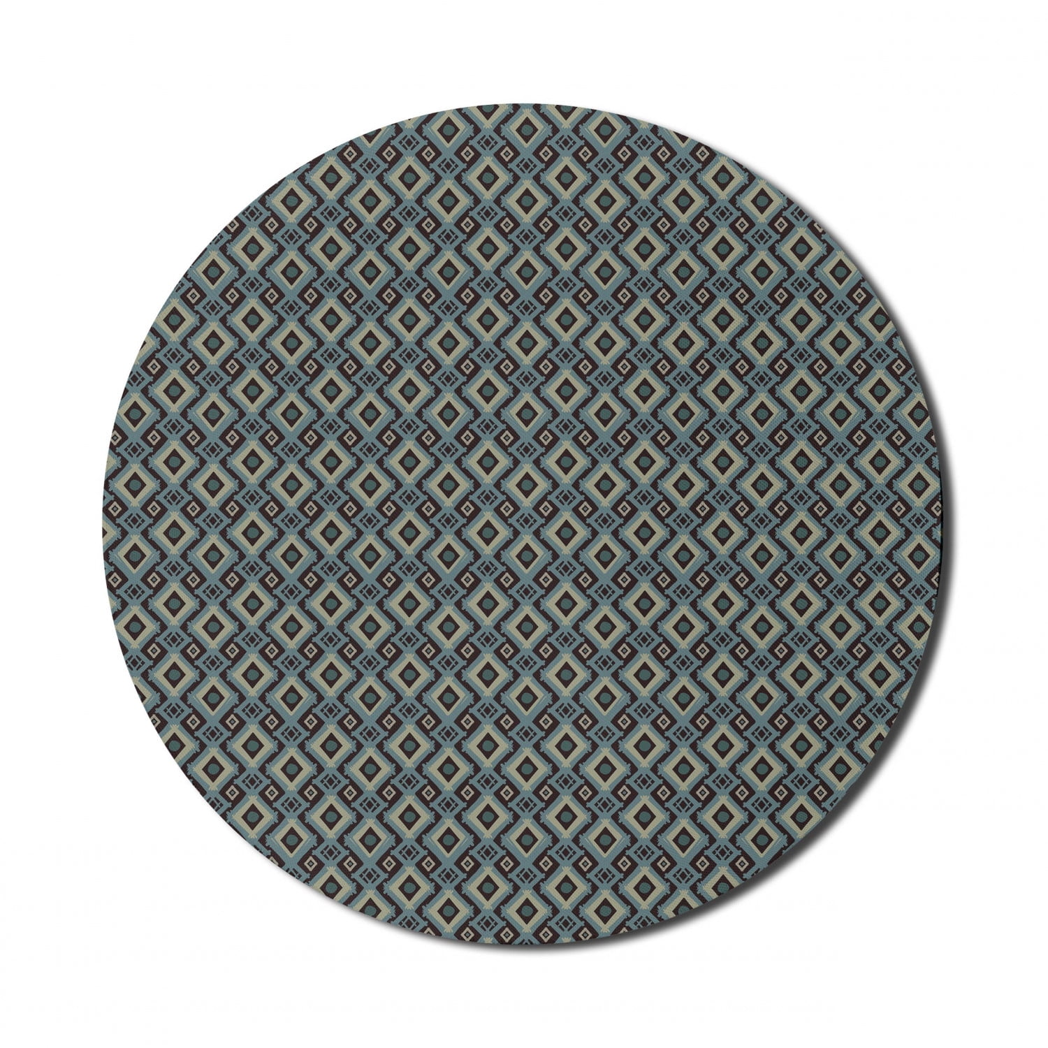 Ethnic Mouse Pad for Computers, African Culture Style Funky Folk Geometric Hand Drawn Quirky ...