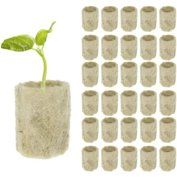 Ofocase 50pcs Garden Rockwool Stonewool, Rockwool Grow Cubes, Starter ...