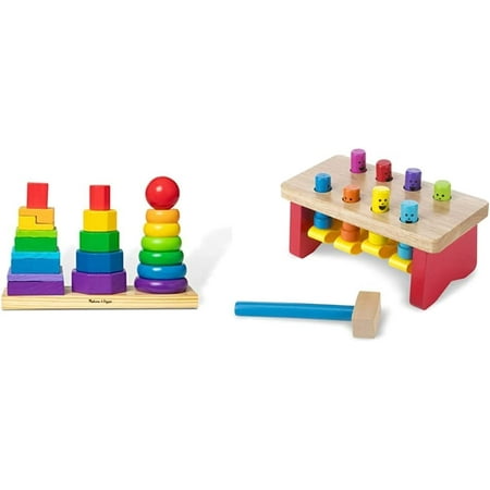 XGBB Geometric Stacker - Wooden Educational Toy | Wooden Shape Sorter ...