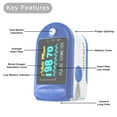 FaceLake FL-350 Pulse Oximeter with Lanyard, Carrying Case & Batteries ...