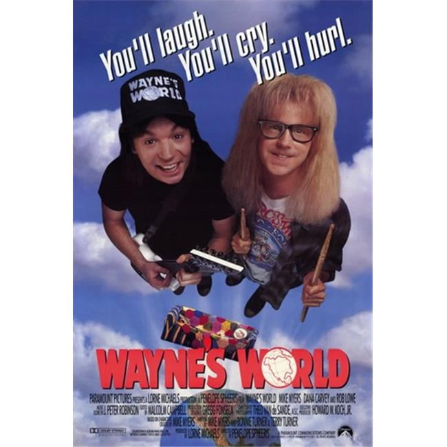 Pop Culture Graphics MOV190501 Waynes World Movie Poster, 11 x 17 ...