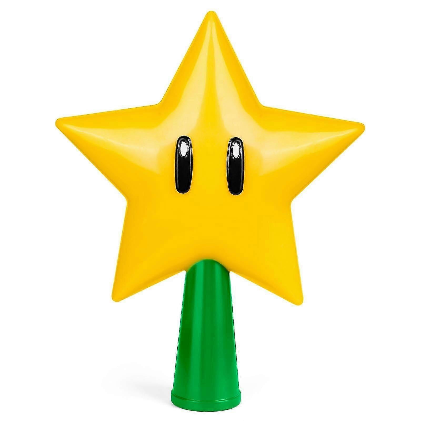 Christmas Tree Topper Mario Star Super Decorations with Light Up LED ...