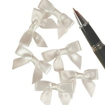 Mini White Satin Bows - 1 3/8 in. x 1in. - 50 Pack (601310) - Walmart.com