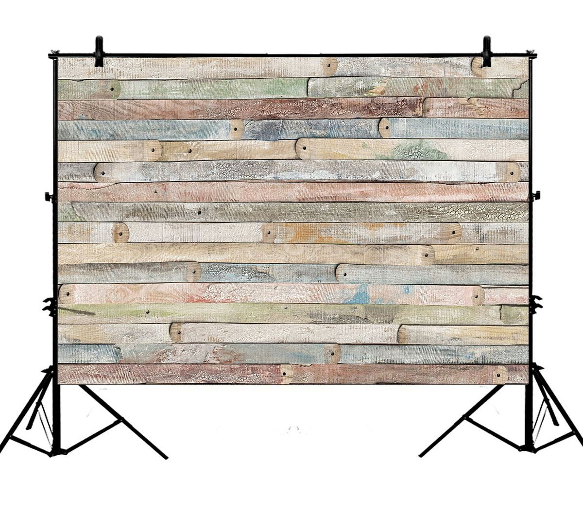 ZKGK 7x5ft Rustic Old Barn Wood Polyester Photography Backdrop For ...