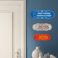 Signs ByLITA Designer Keep Fridge Door Closed Sign (Red) - Large (2 ...