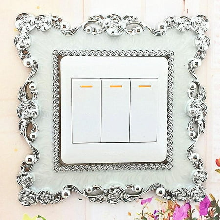 Home Switch Cover Square Shape Switch Wall Light Socket Stickers Room ...