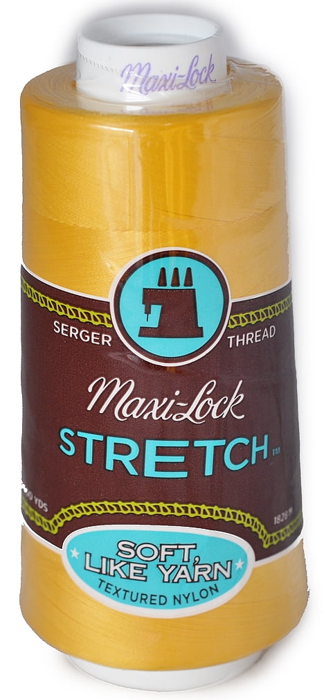 A&E Maxi Lock Stretch Textured Nylon Gold Serger Thread MWN-32072 ...
