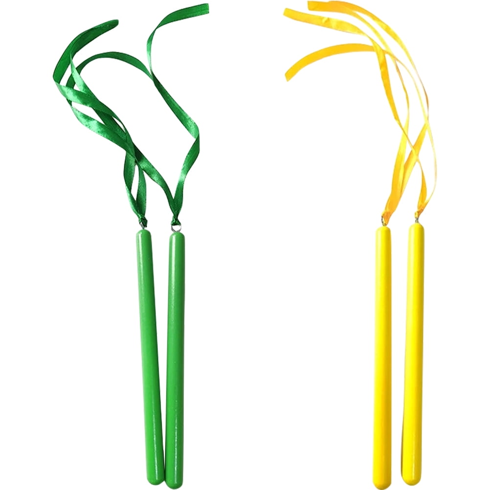 2 pares de palitos musicales rítmicos para niños, palitos de percusión ...