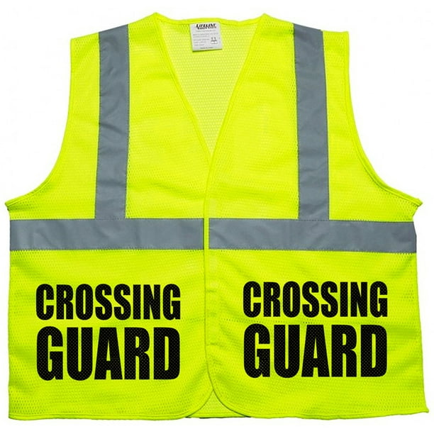Qraphic Tee - Crossing Guard Mesh vest, traffic safety vest, school ...