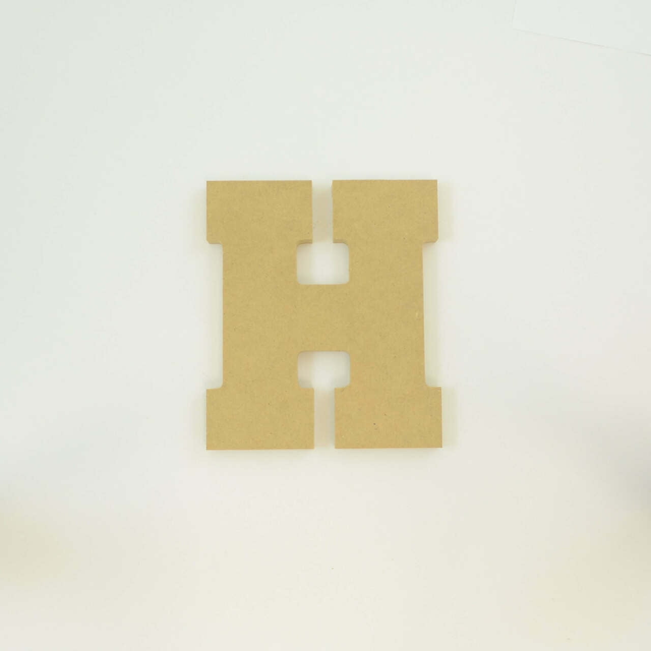 Package of 1, 12 Inch X 1/2" Thickness MDF Letter H in The Collegiate ...