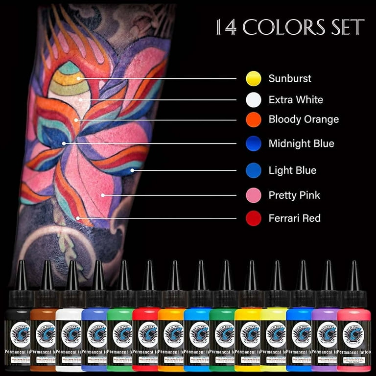 White Tattoos Under Black Light