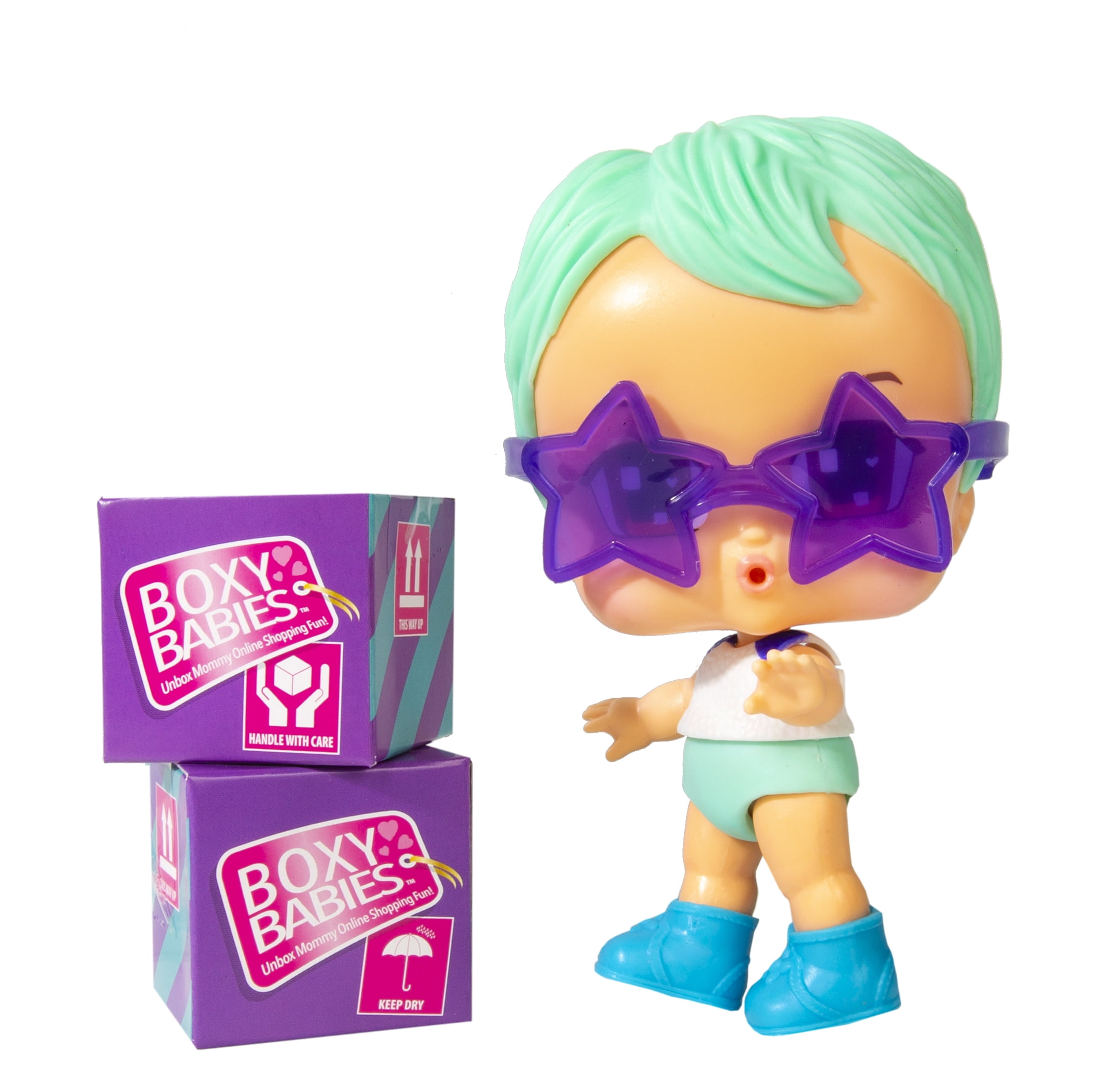 Boxy Babies Season 2 Collectible Fashion Toy - Mint Green Hair Baby Boy ...