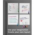 Magnetic Dry Erase Whiteboard Sheet With 4 Markers-1449-dwdz - Walmart.com