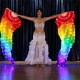 ANXPTIME Handmade Wood LED Dance Fan Right Hand Designing Illuminated ...