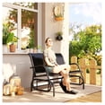 2-Person Outdoor Glider , Patio Double Rocking Chair Loveseat w/Powder ...