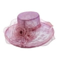 Walbest Fashion Women Sun Hat Wide Brim Wedding Tea Party Church Organza Hat New Sun Hat Ladies