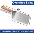 Smash Burger Spatula, Premium Large Meta Spatula - 6x5 inch Extra Wide ...