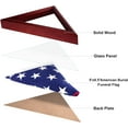 Flag Display Case - 5' x 9.5' Funeral & Military Flag Shadow Box with ...