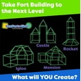 Power Your Fun Forts Construction Set, 81 Pieces Glow in the Dark ...
