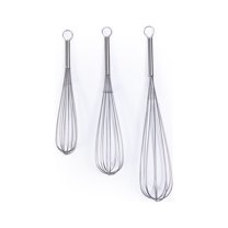 ReaNea Gold Whisk Set of 3 Large Stainless Steel 8", 10", 12" Beater ...
