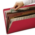 Smead Pressboard Folder,6 Section,Red,PK10 14082 - Walmart.com