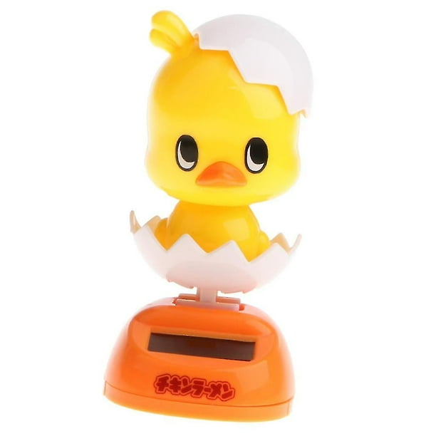 Solar Powered Chicken Dancing Toy Animal Chick Model Car Dashboard ...