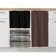 Brown Black Cabinet Curtains 11" W x 13" L Vintage Japanese Style ...