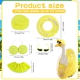 5 Pc Porch Goose Outfit Yard Decoration Set, 23 in White Goose Festive ...