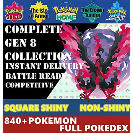 SWSH Pokemon Sword Shield Full Galar Complete Pokedex Shiny OR Non ...
