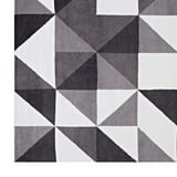 Modway Kahula Geometric Triangle Mosaic 5x8 Area Rug in Black, Gray and ...