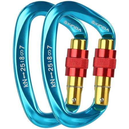 Screwgate Locking Carabiner Clip - Professional Rock Climbing Carabiner ...