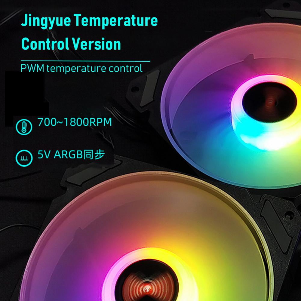 CPU Cooler ARGB 120mm 4 Pin Radiator PC Computer Case Cooling Fan ...