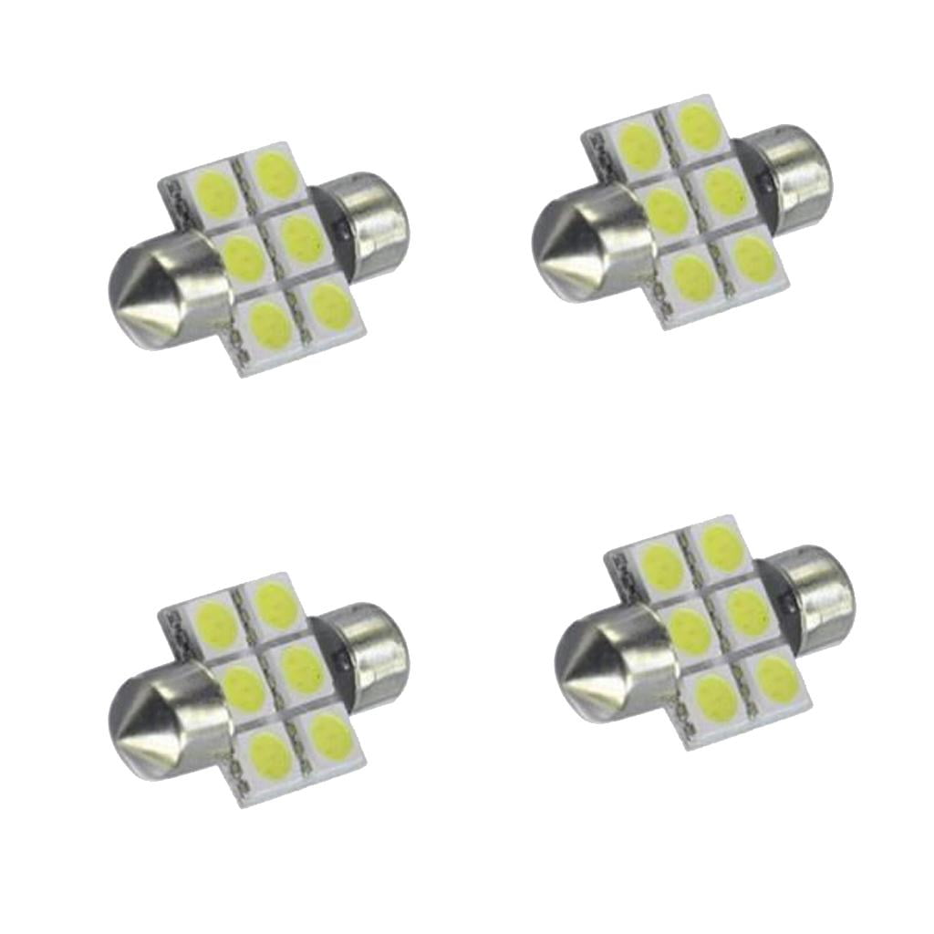 Click here for Luzkey 4x White 31mm 5050 6smd Festoon Door Light... prices