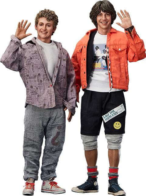 Bill & Ted's Excellent Adventure Bill & Ted Deluxe Collectible Figure ...