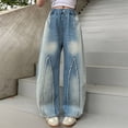 Afdoent Girls Pants Soft Stretch Casual Pants With Comfortable Elastic ...