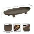 Kate and Laurel Alessia Modern Decorative Scalloped Oval Footed Metal ...