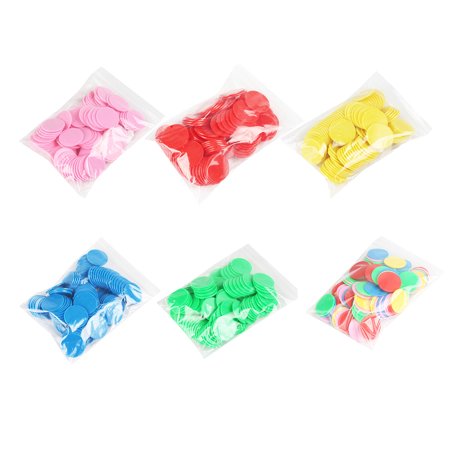 Dalazy 100PCS/Set Plastic 25mm Math Toys Student Multi color chips ...
