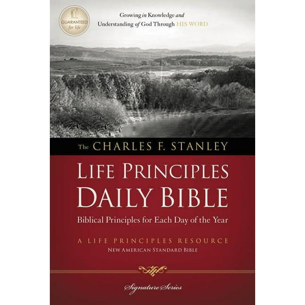 Charles F. Stanley Life Principles Daily Bible-NASB (Paperback ...