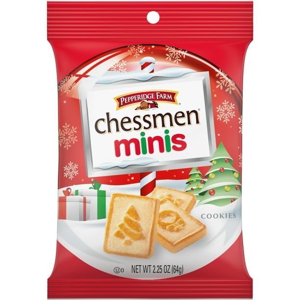 Pepperidge Farm Chessmen Minis Butter Cookies, 2.25 oz. Holiday Snack ...