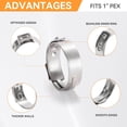 BDKWID-30PCS 1 Inch PEX Cinch Clamps, 304 Stainless Steel Single Ear ...
