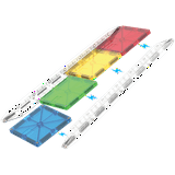 MAGNA-TILES® Rail Racers Deluxe 90-Piece Magnetic Construction Set, The ...