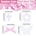 150G Transparent Opaque Acrylic Beads Mixed Shapes Pearl Pink 7.5~24 ...