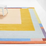 ALEF HOME Geometric Multicolor Tufted Area Rug, 5' x 8', Quick Dry ...