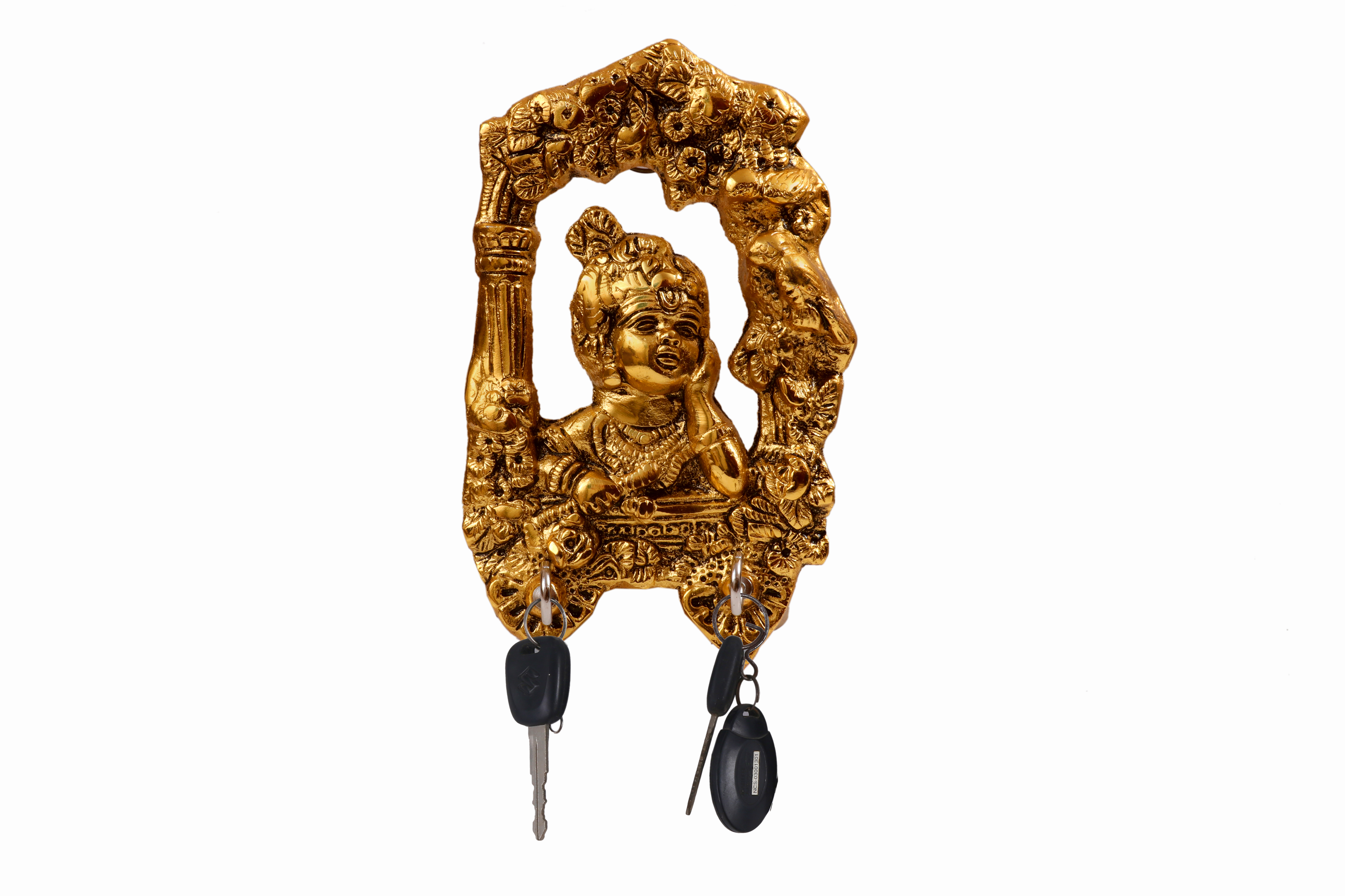 Charmy Crafts Krishna Metal Small Key Holder Stand Hook for Home and ...