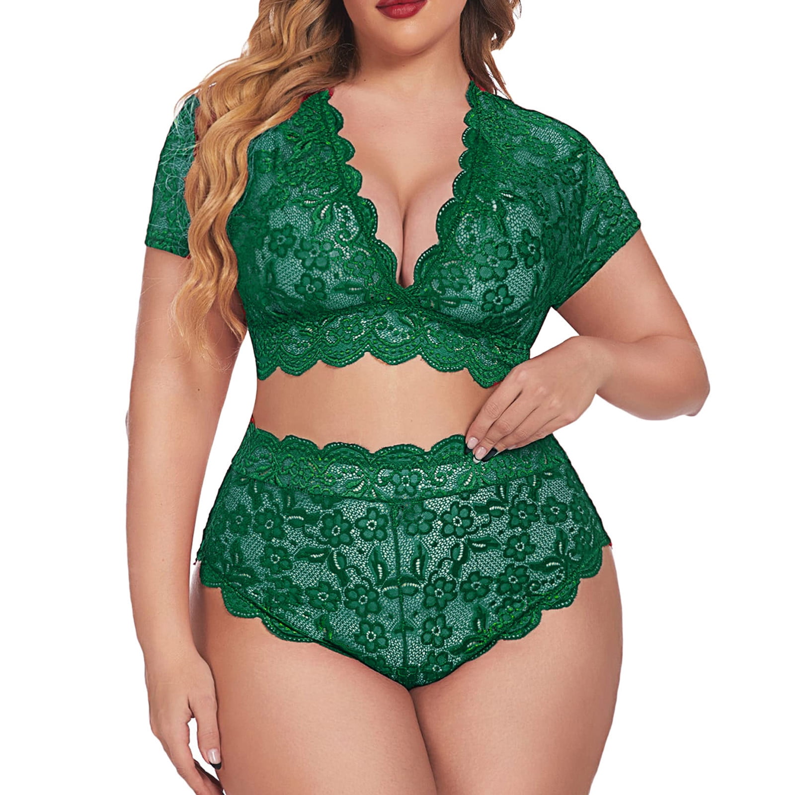 Click here for Endives Bra & Brief Sets Plus Size Sexy Lingerie V... prices