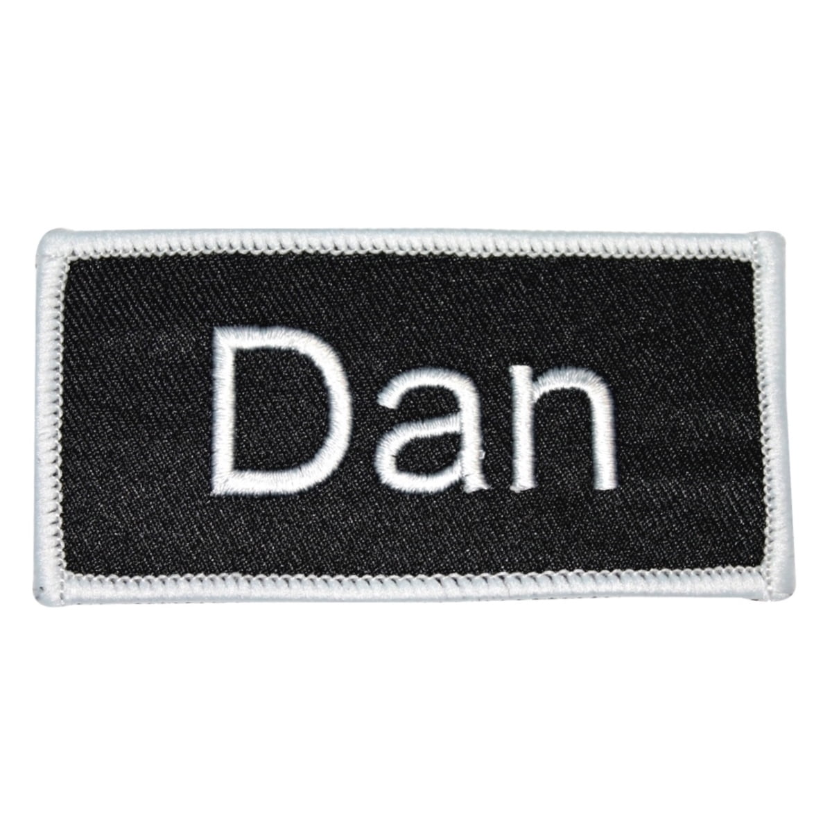 Dan Name Tag Patch Uniform ID Work Shirt Badge Embroidered Iron On ...