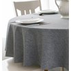 Efavormart 108" Premium Beige Faux Linen Tablecloth | Slubby Textured ...