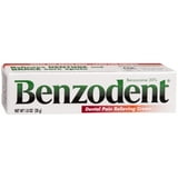 Benzodent Dental Pain Relieving Cream, Denture Tooth and Gum Pain, 1 oz ...