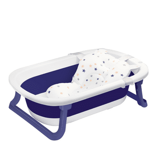 Skip Hop Baby Bath Tub, 3-Stage Smart Sling Tub, Moby, Blue - Walmart.com